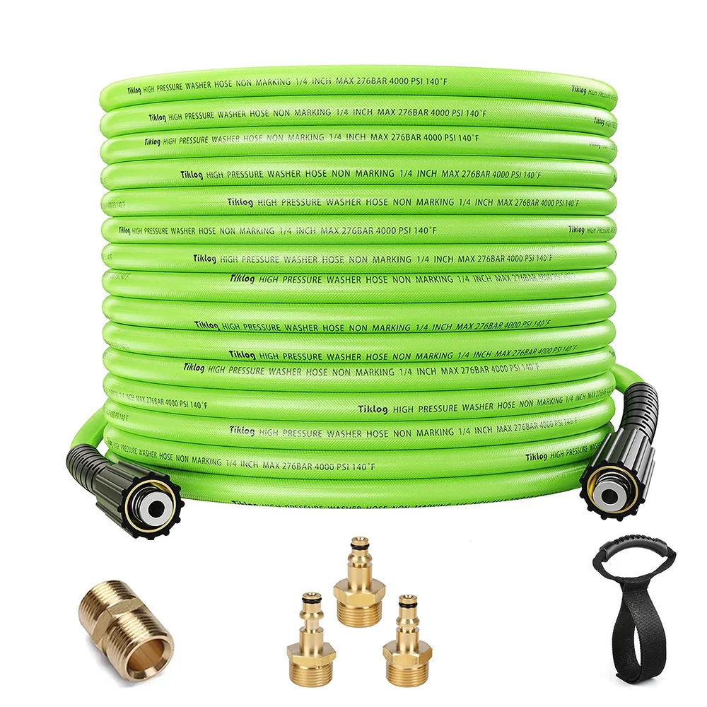 Pressure-Washer-Pipe-Flexible-Water-Cleaning-Hose-4000-PSI-Kink ...