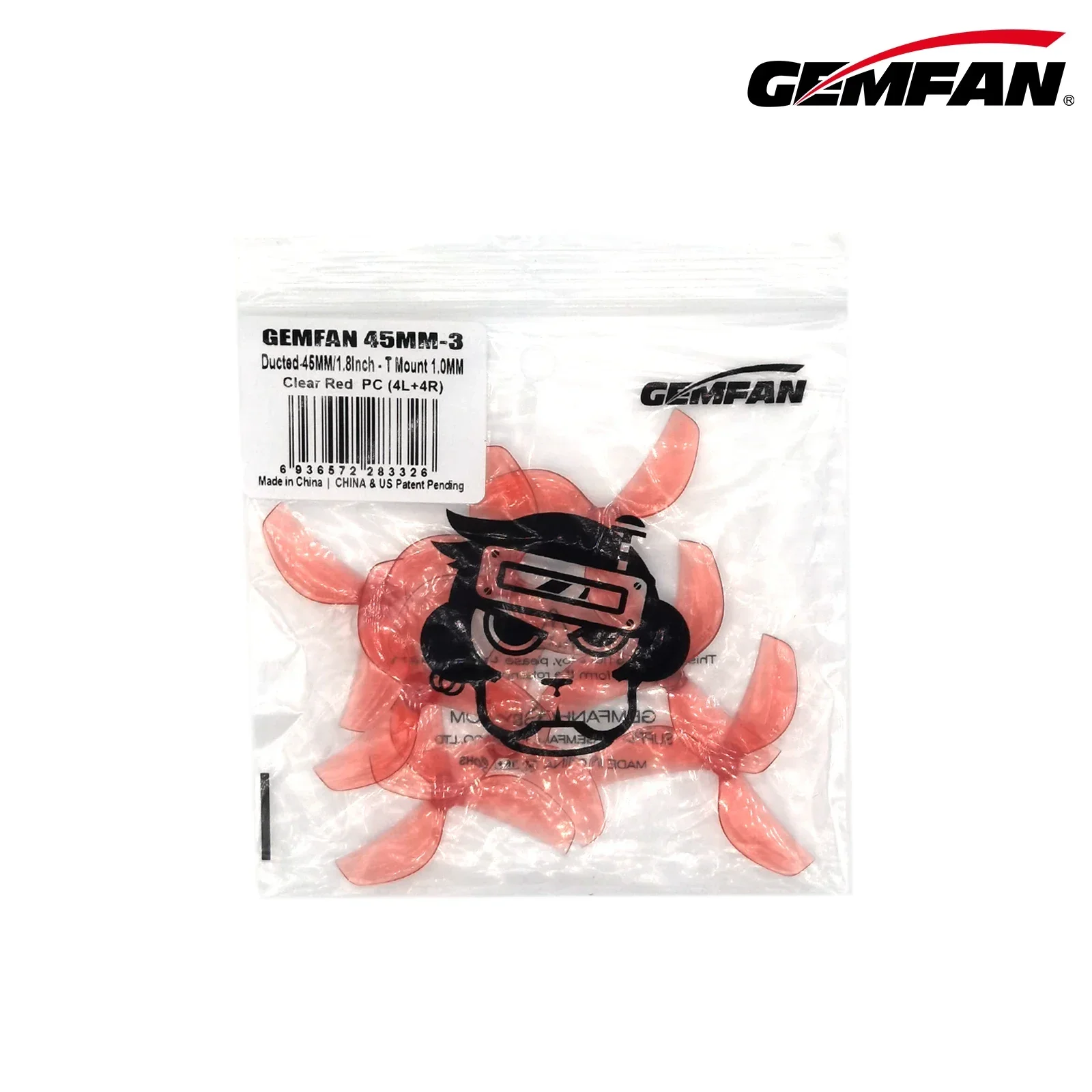 4Pairs/8pcs Gemfan 45mm 3-Blade PC Propeller 1mm/1.5mm for RC FPV ...
