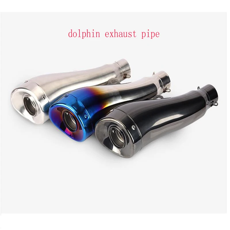 Motorcycle Modified Stainless Steel Tail Throat Exhaust Pipe Dolphin ...