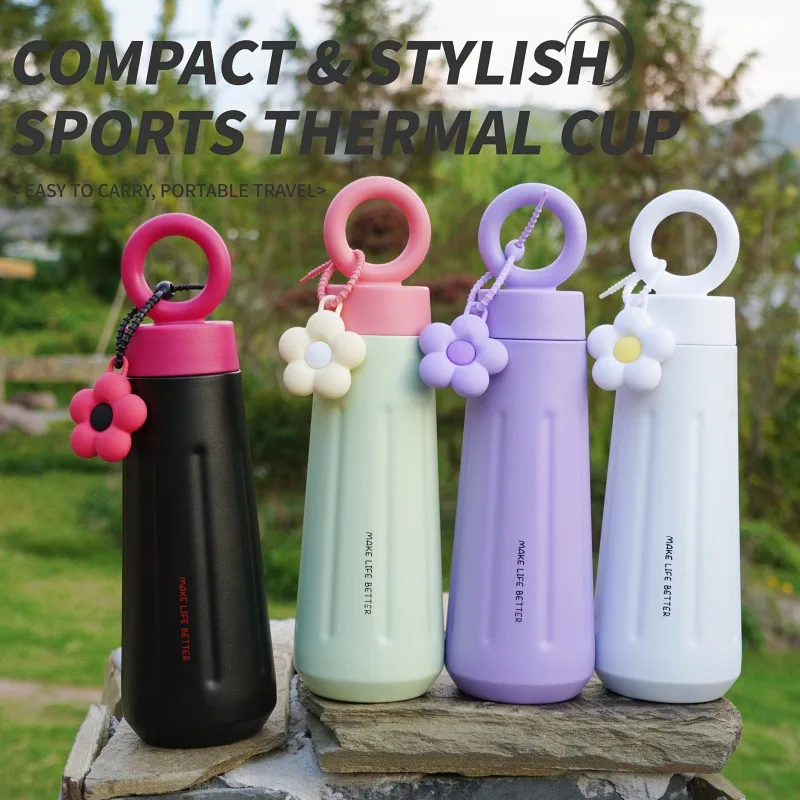 450ml/15oz Tumbler With Lid 316 Stainless Steel Thermal Water Bottle ...
