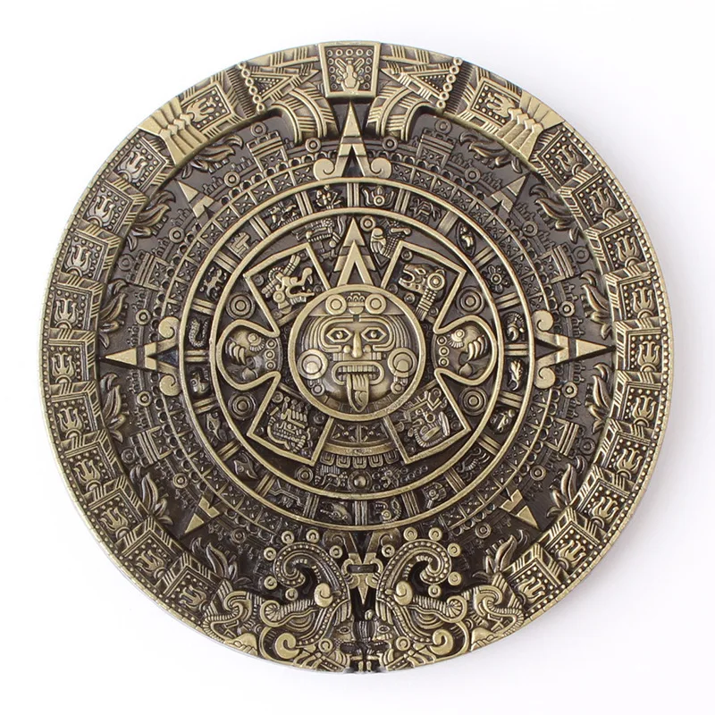 Aztec-Solar-Calendar-Belt-Buckle-Mysterious-ancient-Mayan-civilization ...