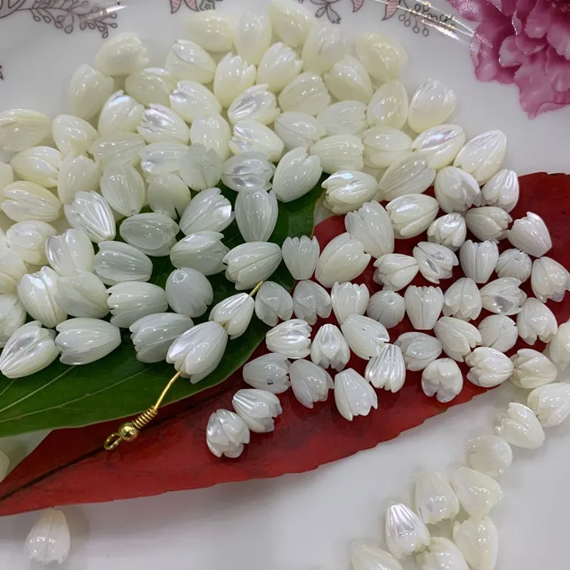 8-10MM-carved-pikake-beads-natural-shell-mother-of-pearl-pikake-jasmine ...