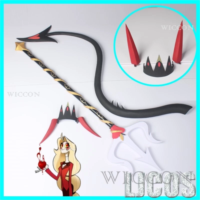 Snoopy-Morningstar-Cosplay-Adere-os-Trident-Tail-Horn-Headpiece-Hasbin ...