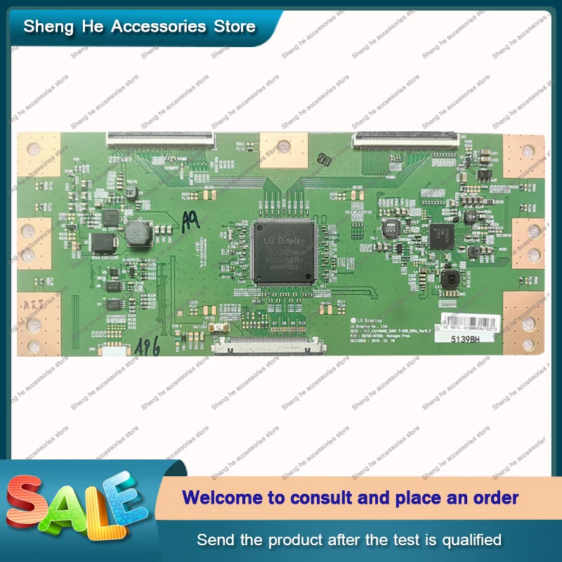 Original V17_43/49UHD_SONY_T CON_60HZ 6870C 0726A Tcon Board Free ...