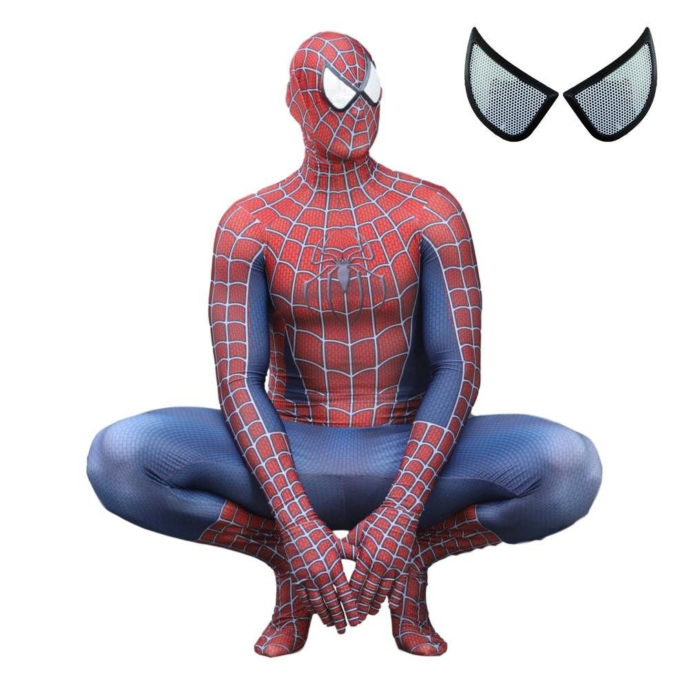 Pigiami Uomo Spiderman Sam Raimi Cosplay Tobey Maguire Spider Costume ...