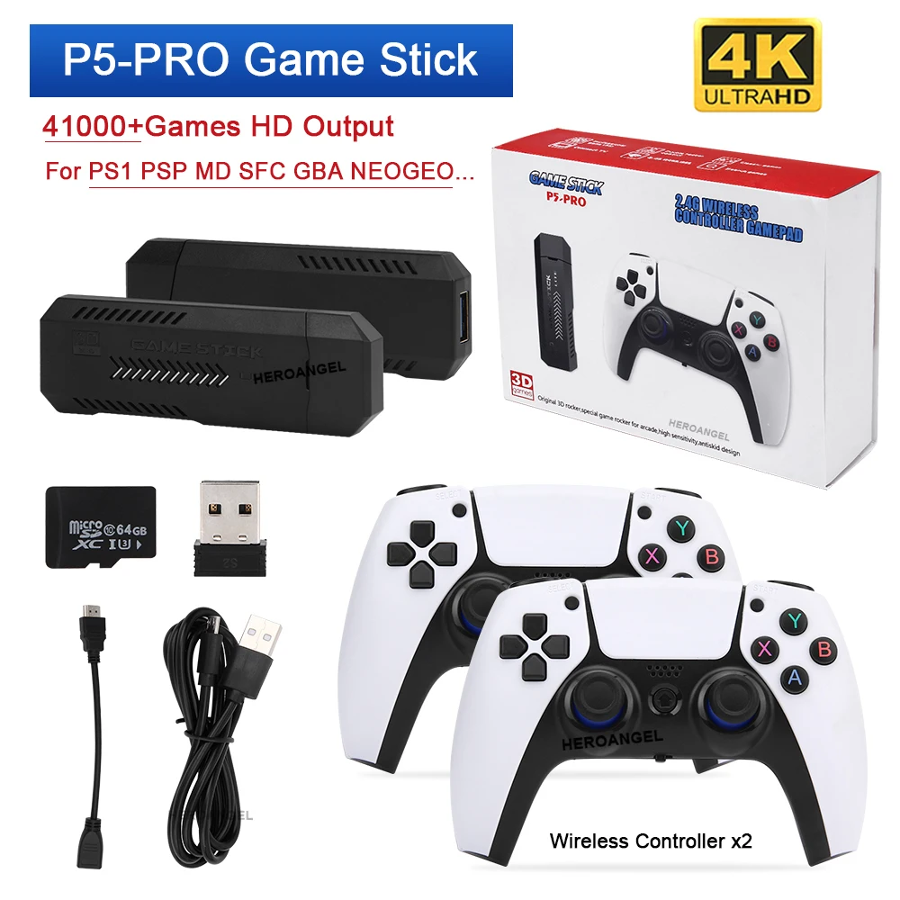 Novo-Para-P5-PRO-Console-de-Video-Game-64GB-30000-128GB-40000-Jogos ...