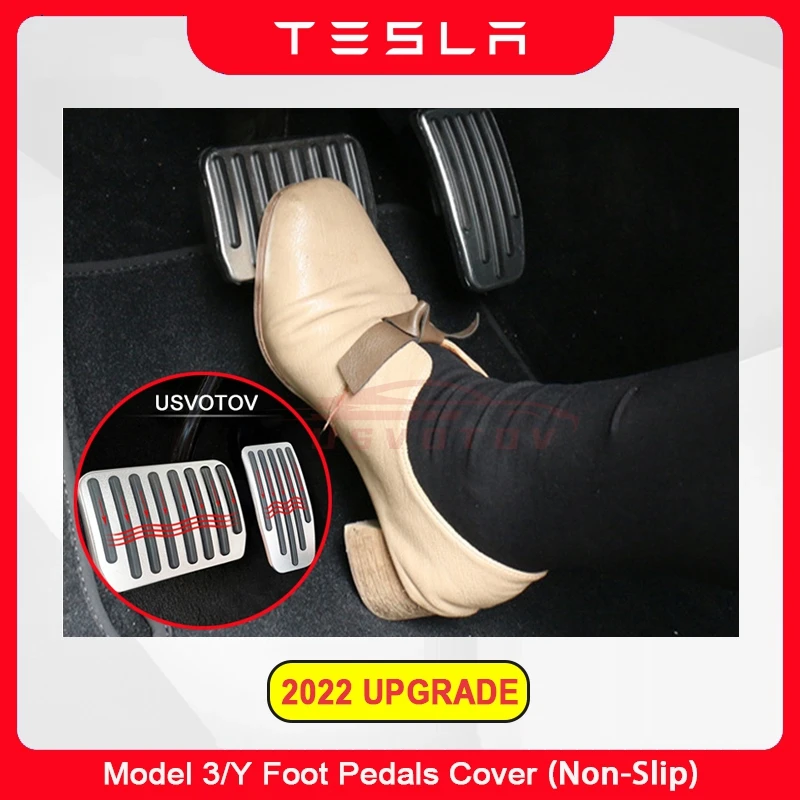 For-Tesla-Model-3-Y-Non-Slip-Foot-Pedals-Cover-2023-2022-Accelerator ...