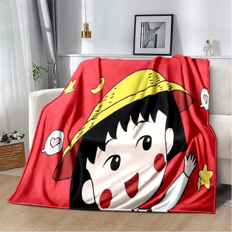 Chibi Maruko Chan Sakura Anime Blanket Fashion Soft Cozy Living room ...