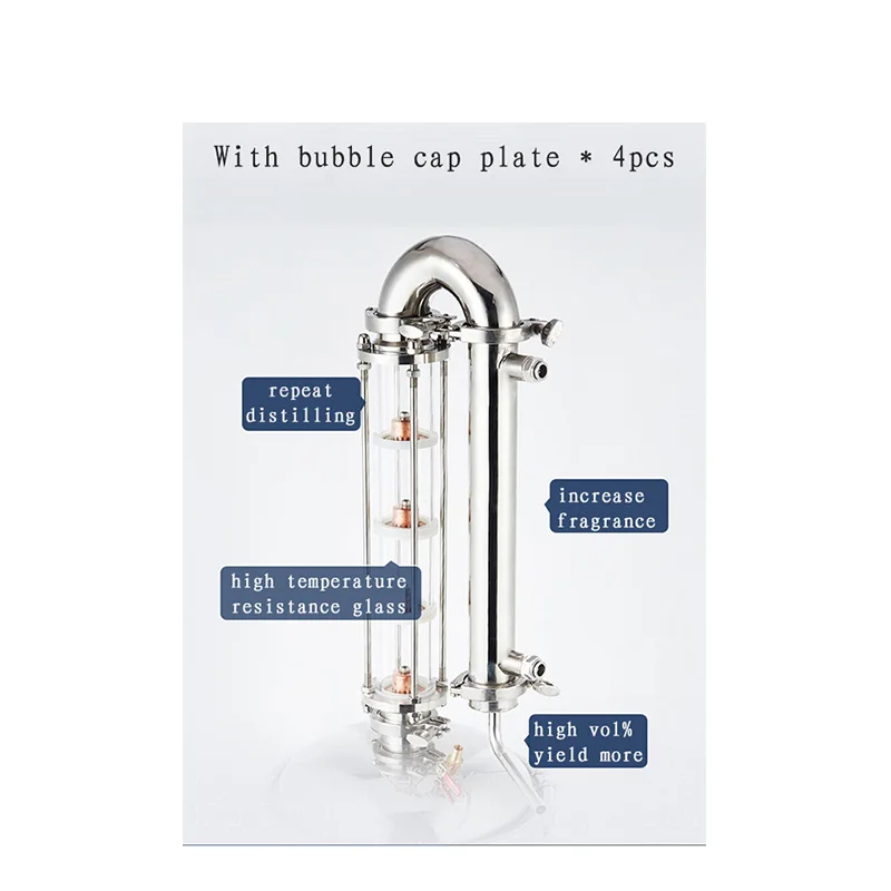 2-Tubular-Distillation-Column-Distilled-Equipment-with-Copper-Bubble ...