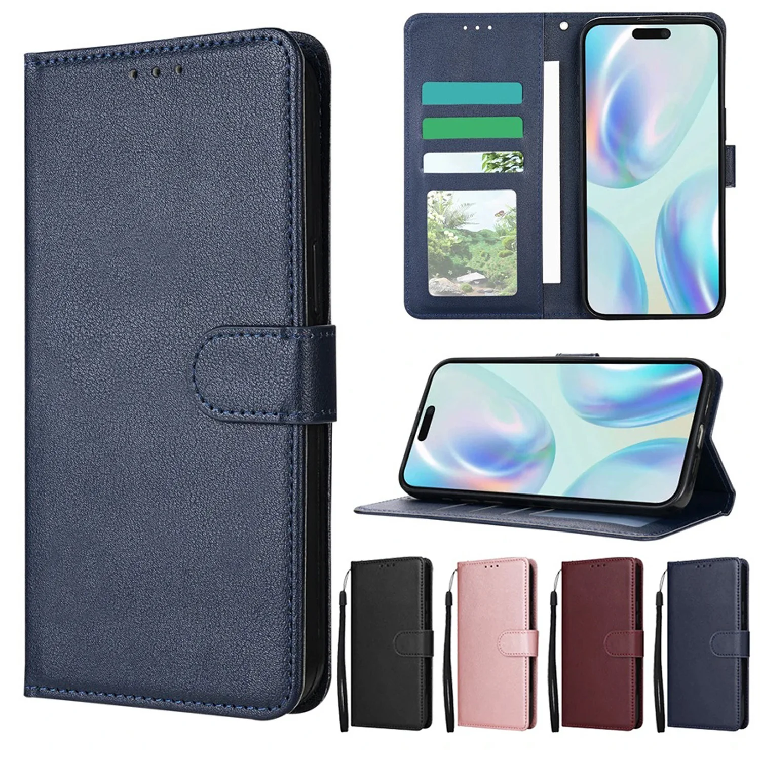 Phone Wallet Card Slot Stand Flip Leather Case For Xiaomi Redmi 13T Pro ...