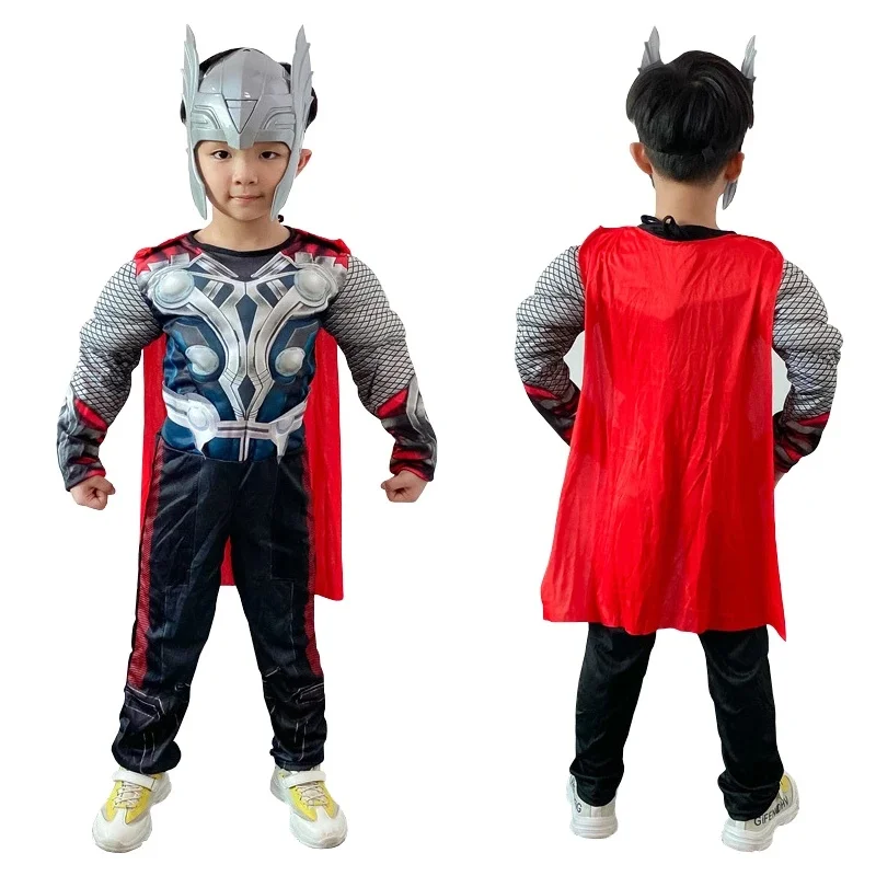 Halloween-Carnival-Clothes-for-Children-Kids-Thor-Muscle-Costume ...