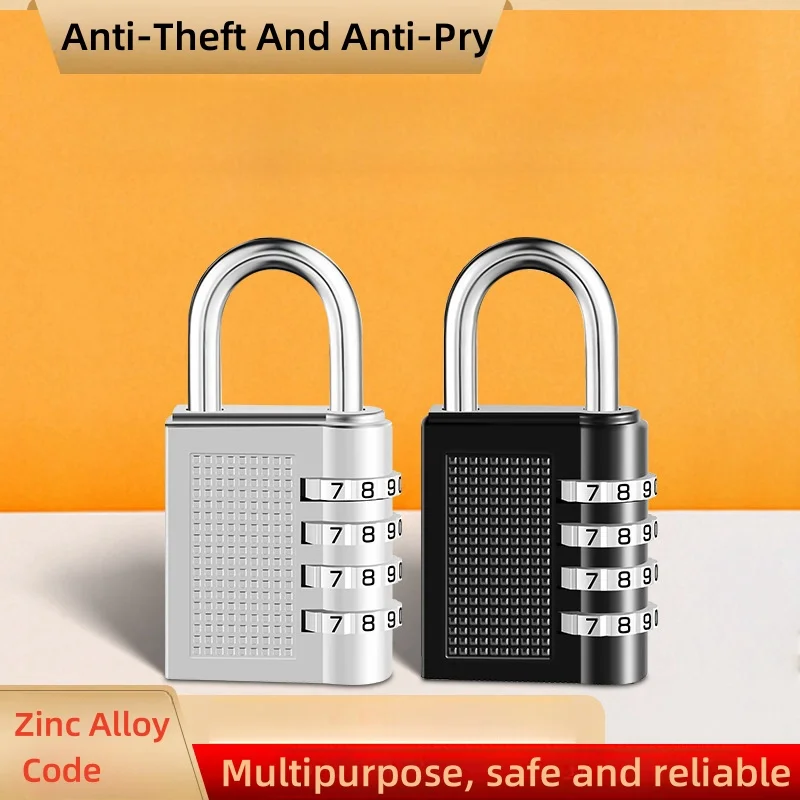 4-digit-Zinc-Alloy-Combination-Lock-Padlock-Gym-Cabinet-Lock-Dormitory ...