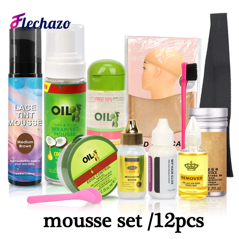 Essentials-Lace-Front-Wig-Kit-12Pcs-Wig-Glue-And-Remover-Hd-Wig-Caps ...