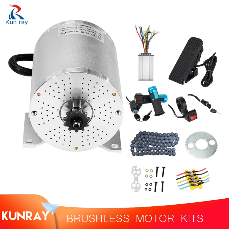 kunray electric motor 36v 48v 1000w dc brushless dc motor kit 72v 3000w- Aliexpress