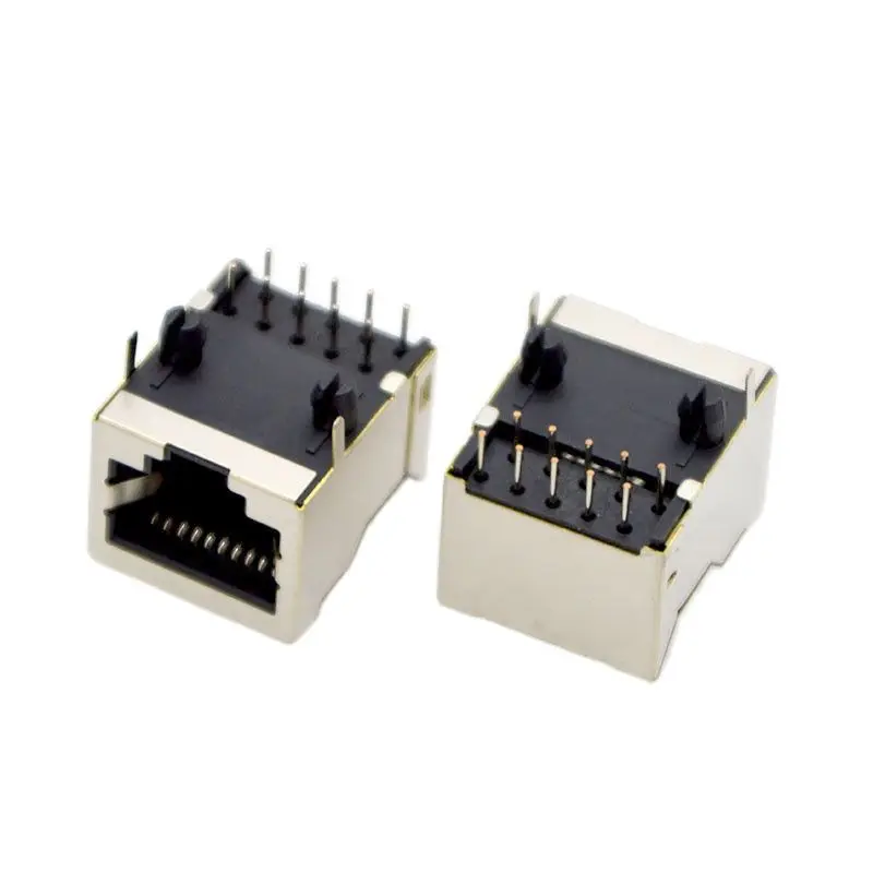 10pcs NEW RJ48 Network Connector 10P10C With Shielding Socket 10 Core ...