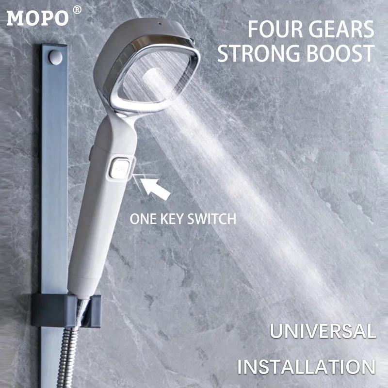4Mode-High-Pressure-ShowerHead-One-key-Stop-Water-Toothbrushes-Dead ...