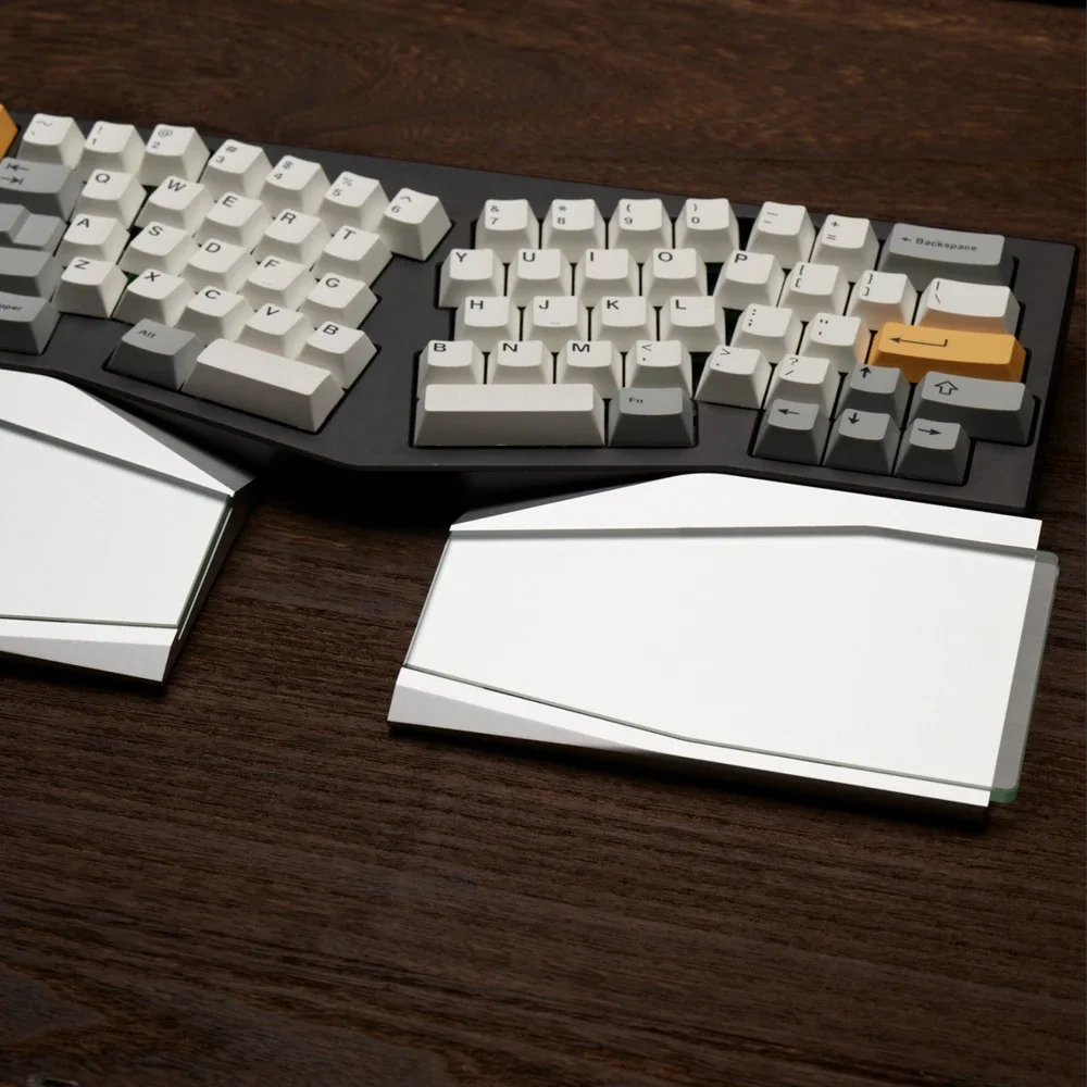 Ergo-Keyboard-Palm-Rest-Custom-Aluminium-Alloy-Wrist-Rest-CNC-Siver ...