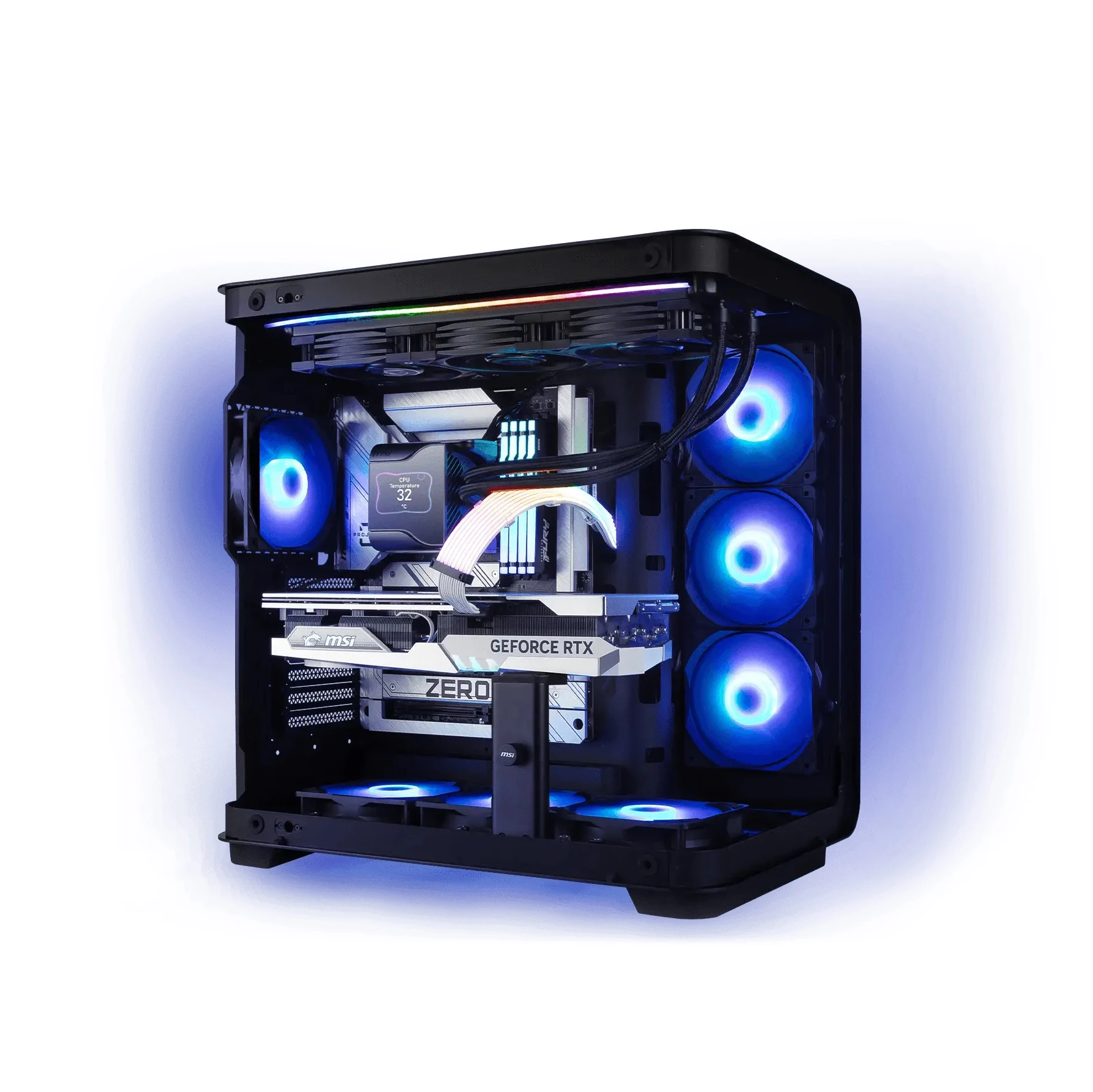 MEG-MAESTRO-700L-PZ-Mid-Tower-Gaming-Case-ATX-Aluminum-Unibody-Design ...