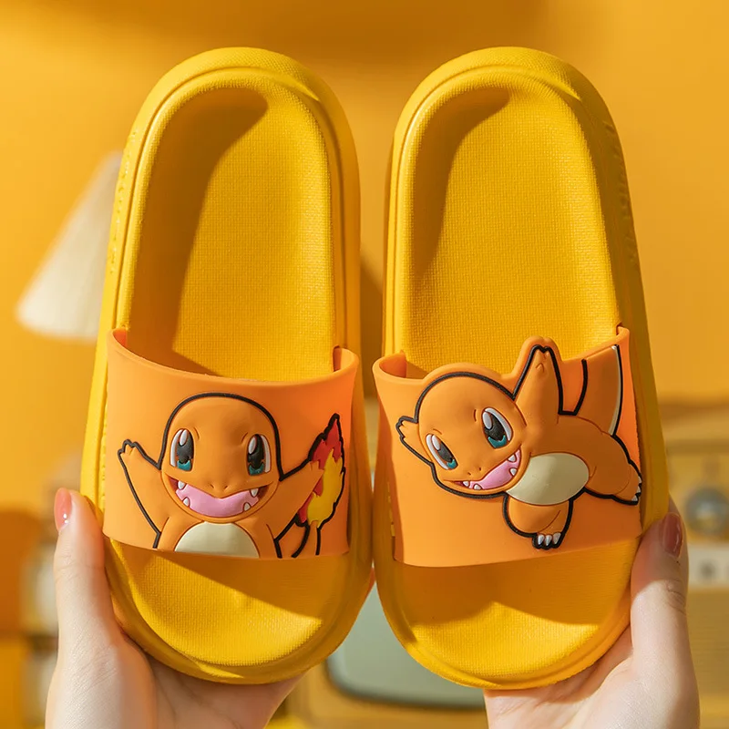 Kawaii Cartoon Pokemon Charmander Slippers - KawaiiMerch.com