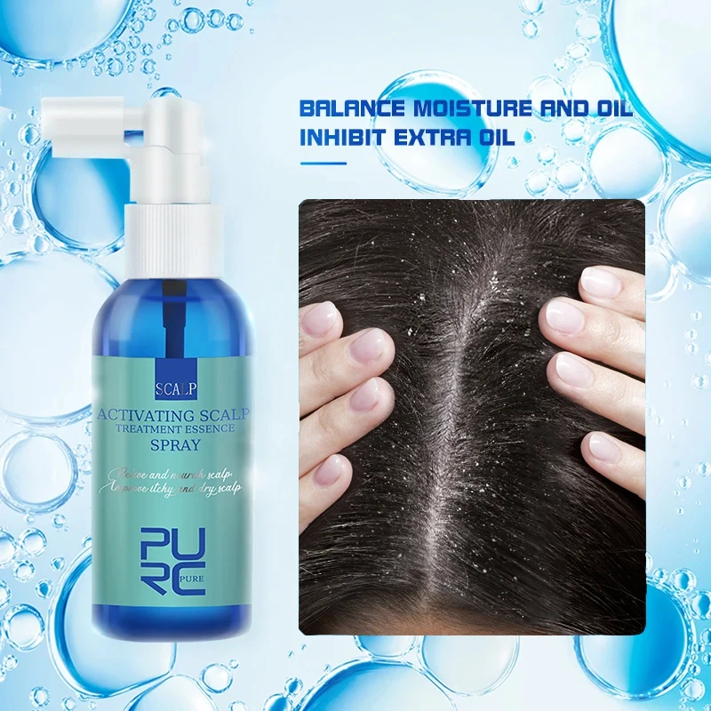PURC-Anti-Dandruff-Scalp-Treatment-Spray-Smoothing-Shiny-Hair-Repair ...