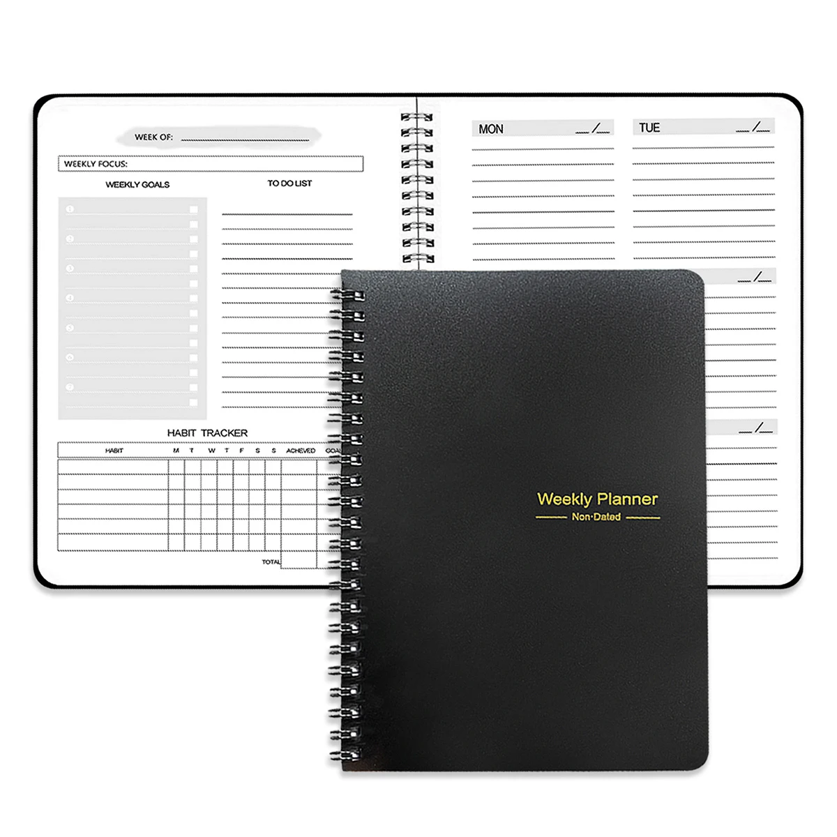 2024-Weekly-Planner-Undated-Spiral-Agenda-A5-Notebook-Planner-Pouch-52 ...
