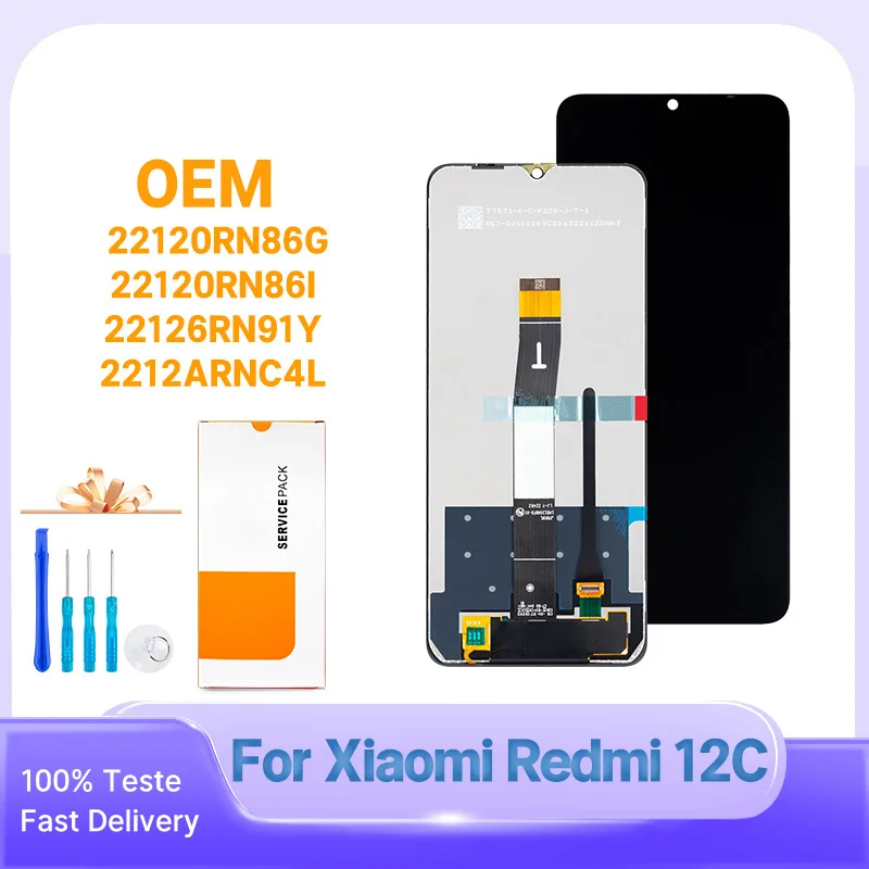 100-Tested-Premium-For-Xiaomi-Redmi-12C-LCD-Screen-Touch-Glass ...