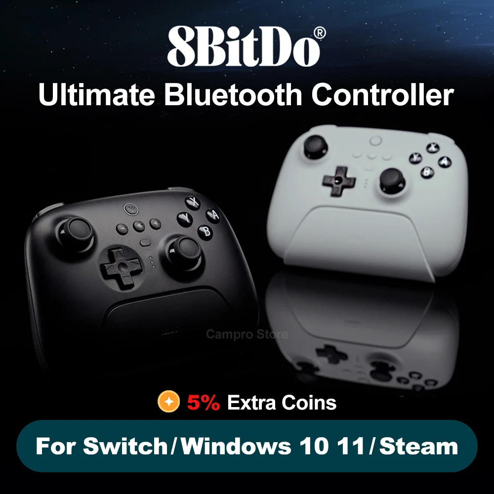 8Bitdo-Ultimate-Bluetooth-Nintendo-Switch-Steam-Deck-controle-pc ...