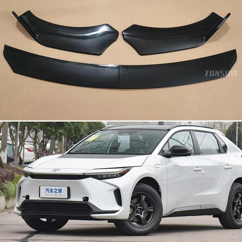Use-For-Toyota-BZ4X-2024-ON-Year-Front-Bumper-Lip-Splitter-Spoiler-Body ...