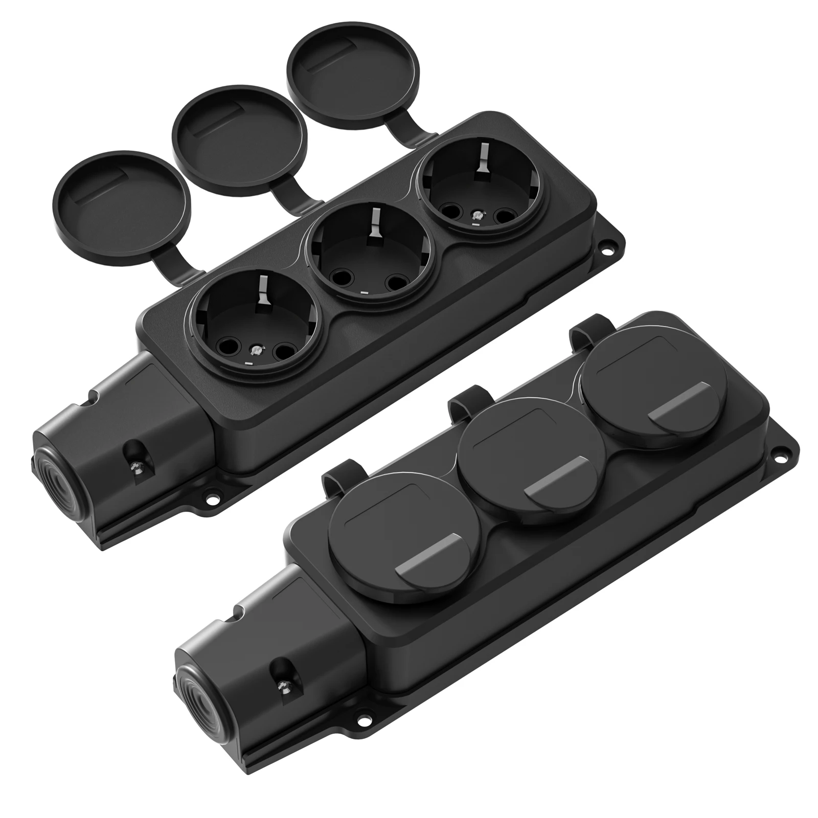 2/4pcs EU German Outdoor Waterproof Outlet Rain Plug with Cover 16A ...