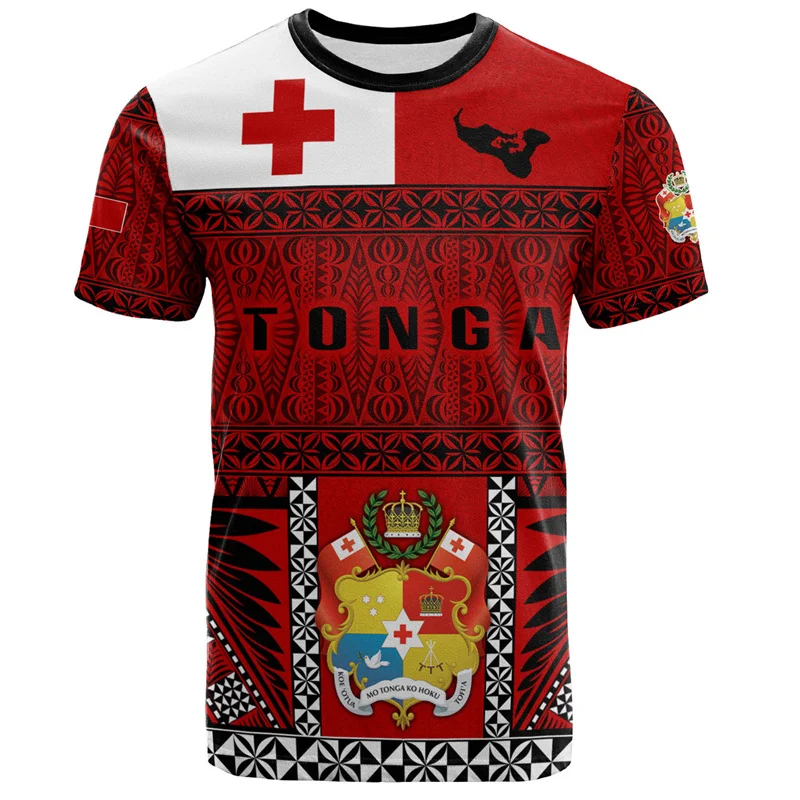 Summer Harajuku 3D Printed The Kingdom Of Tonga T Shirt Oceania Tonga ...