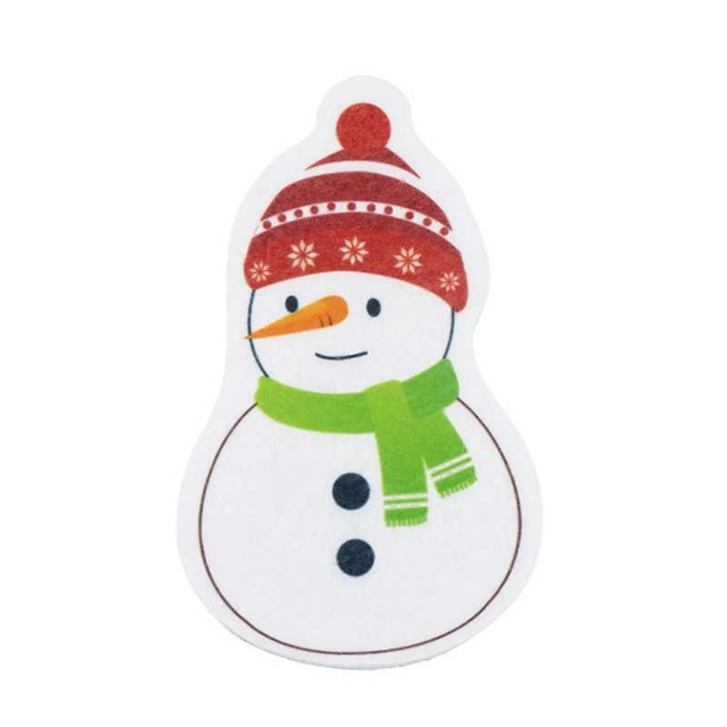 Christmas Themed Sponge Scrubber Cleaning Rubs Holiday Cartoon Cleaning ...