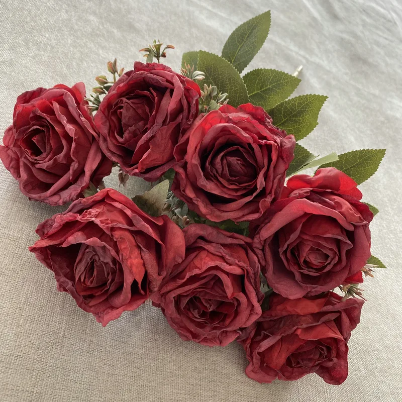 White Roses With Red Edges