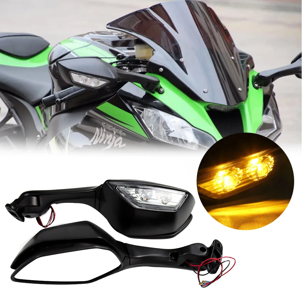 Motorcycle-Rearview-Rear-View-Side-Mirrors-with-LED-Turn-Signal-Light ...