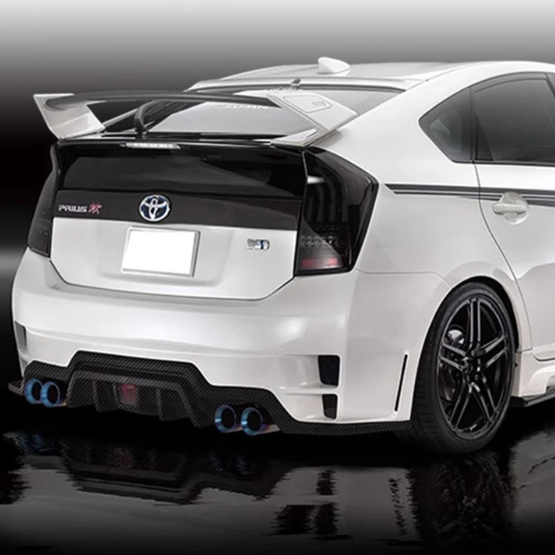 For Toyota Prius Spoiler wing 2003 - 2012 ABS Material Carbon Fiber ...