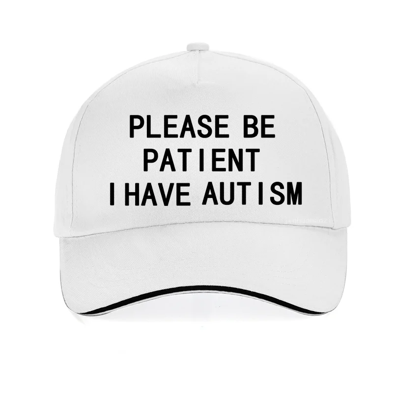 Please-Be-Patient-I-Have-Autism-letter-Print-baseball-Caps-men-women ...