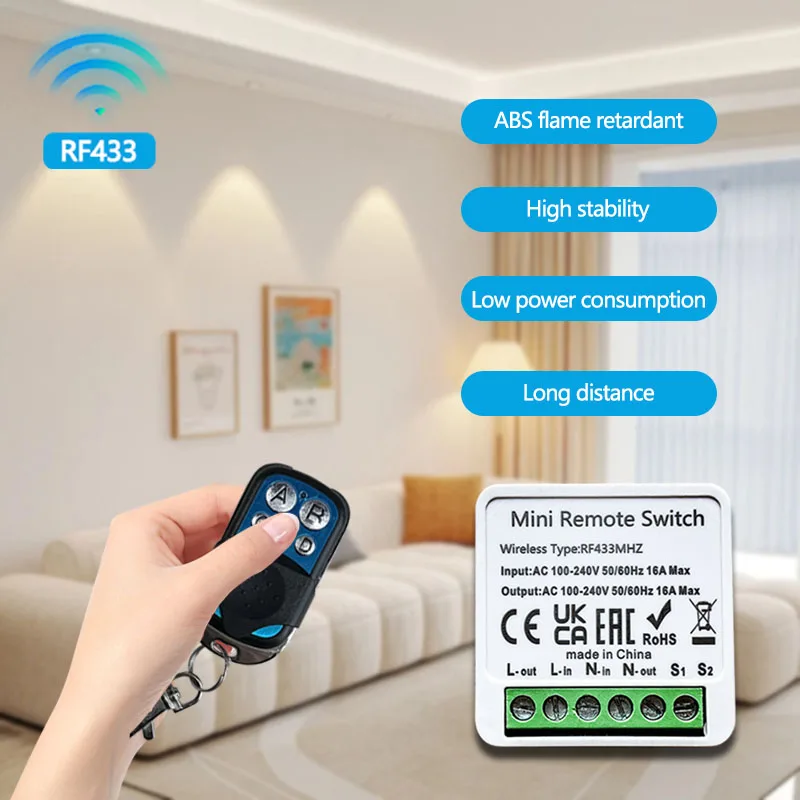 RF433-Remote-Control-Smart-Wireless-Lighting-Switch-110V-220V-Mini-Module-ON-OFF-Transmitter-For ...