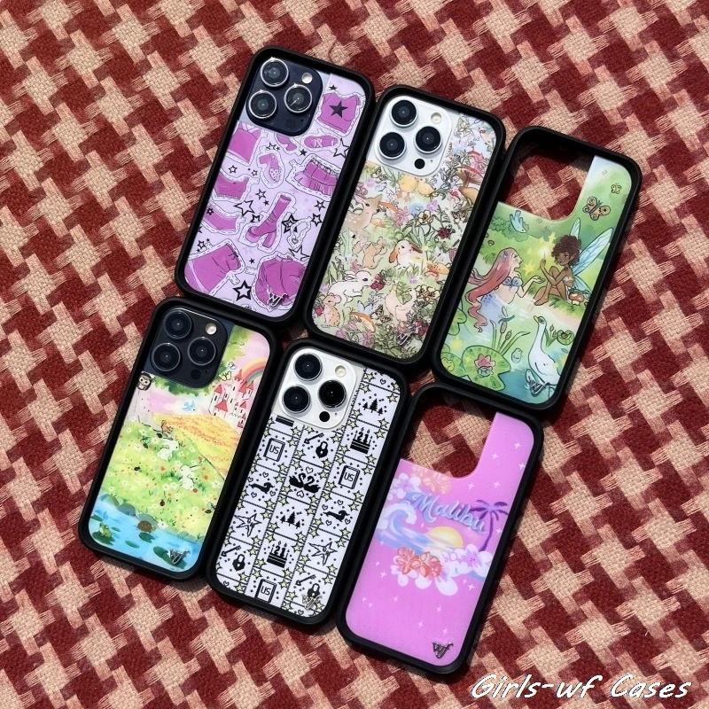 Wildflower Rabbit Girls wild Elf Phone Case for iPhone 12 13 14 15 16 ...