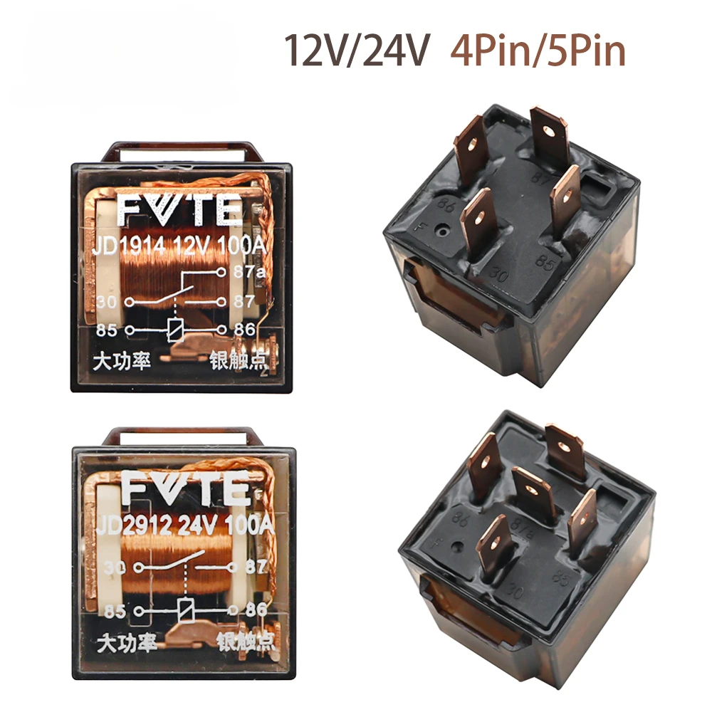 1pcs-Waterproof-Automotive-Relay-12V-100A-5Pin-SPDT-Car-Control-Device ...