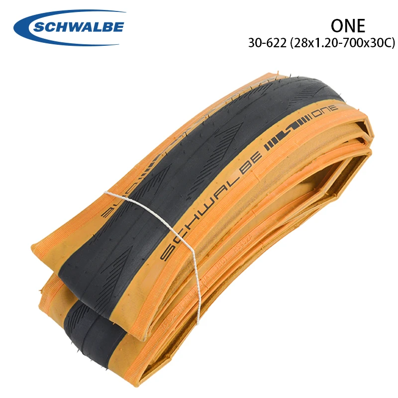 Schwalbe One 28 Inch 30-622 28x1.20 700x30c All-round Road Bike Yellow ...