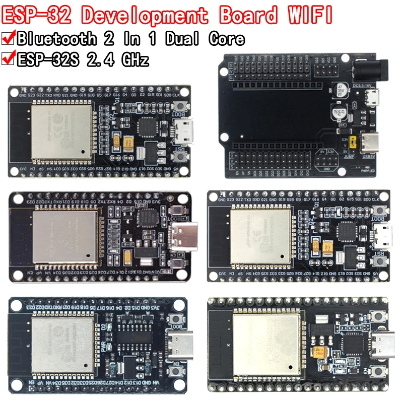 Placa-de-desarrollo-ESP32-CP2102-CH340C-WiFi-Bluetooth-m-dulo-inal ...