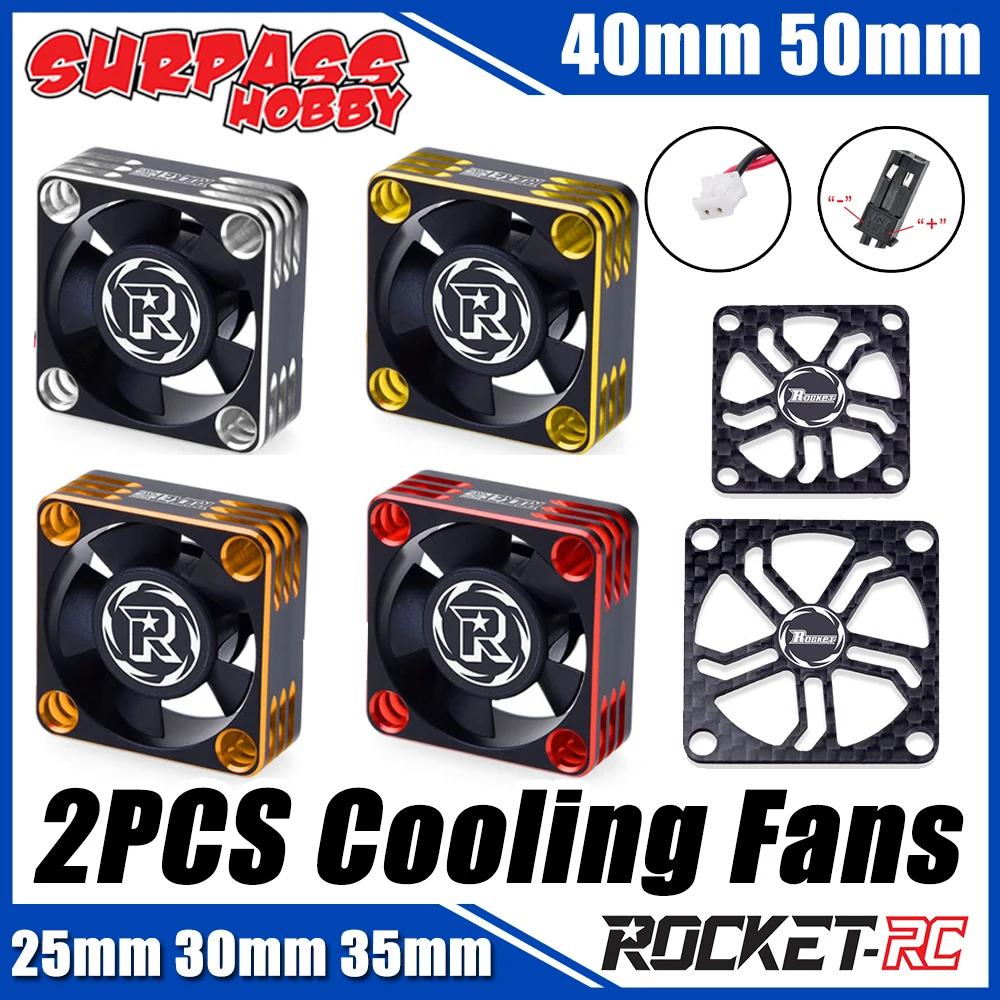 SURPASS-HOBBY-2PCS-Cooling-Fan-25-30-35-40-50mm-Rocket-Heat-Dissipation ...
