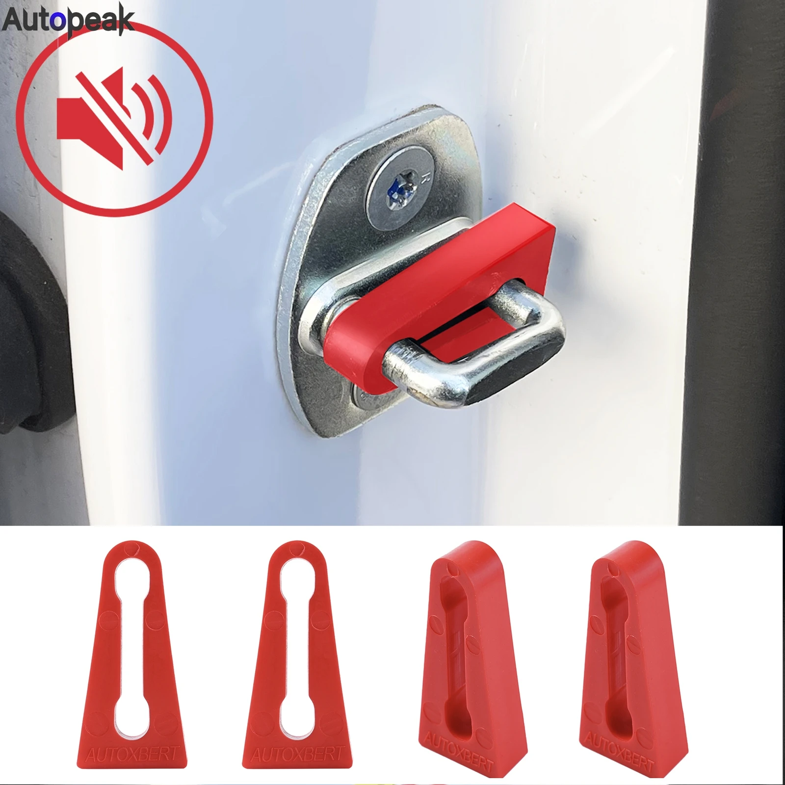 Door-Lock-Sound-Deadener-Damper-Soundproofing-Quiet-Buffer-For-VW-Polo ...