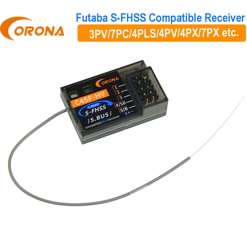 C4sf empfänger corona-rc für futaba fhss/S-FHSS modus protokoll mit sbus ausgang 4pm 3pv 7px ...