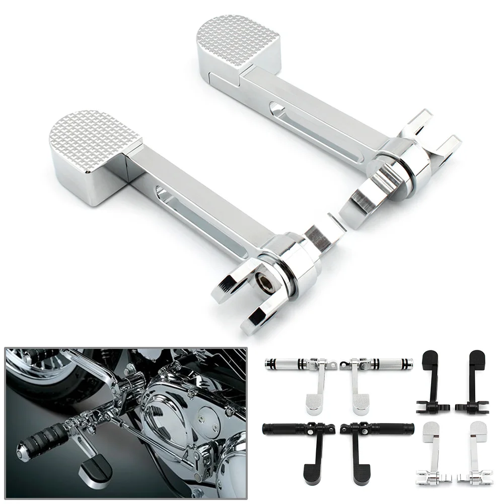 Aluminum-Motorcycle-Foot-Rest-Pegs-Footrest-Extension-Bracket-For ...