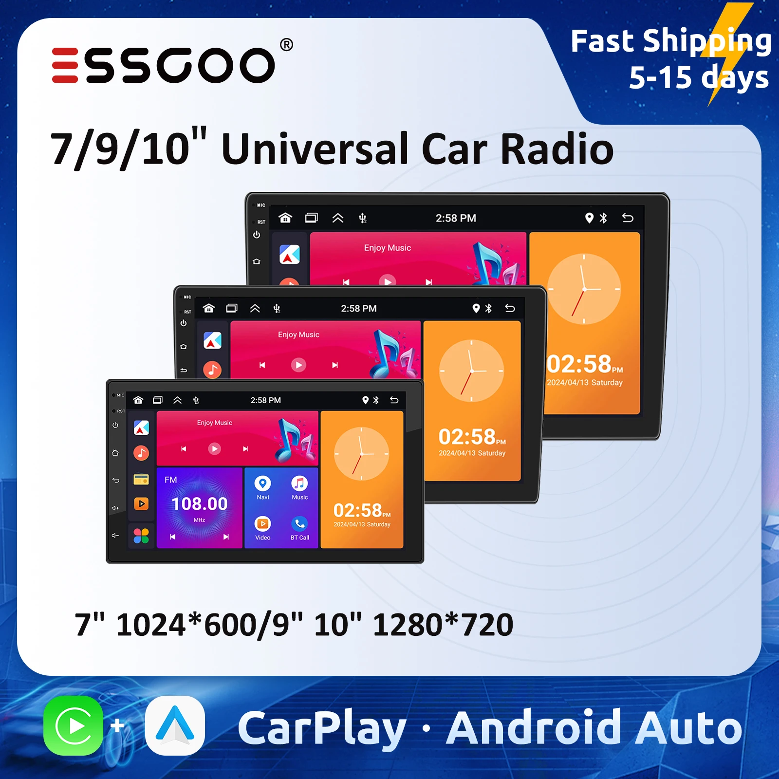 ESSGOO-7-9-10-Carplay-Car-Radio-Android-Auto-Car-Stereo-Multimedia ...