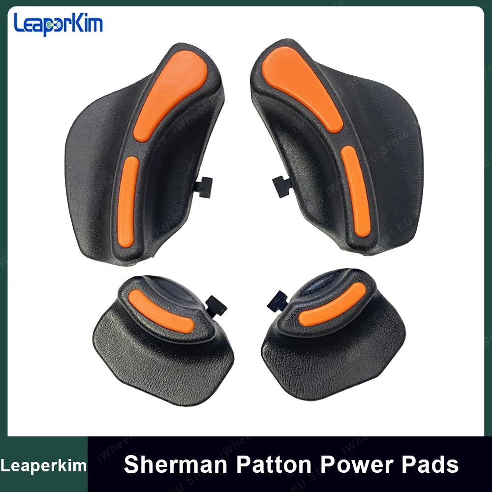 Original-LeaperKim-Veteran-Patton-Power-Pads-Leg-Pads-Black-Red-Orange ...
