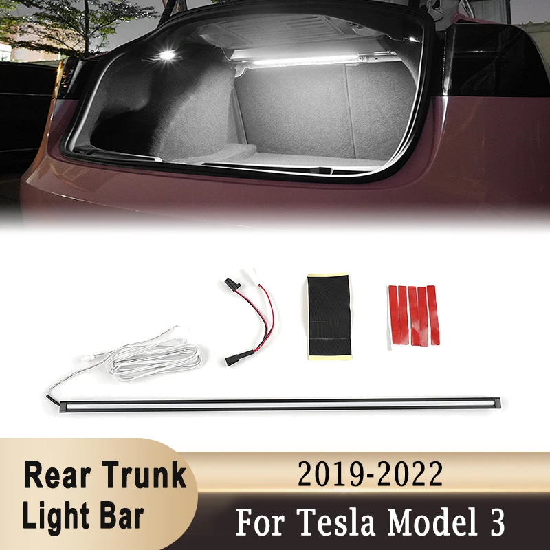 For Tesla Model 3 2019-2022 Car Rear Trunk Intelligent Light Bar Strips ...