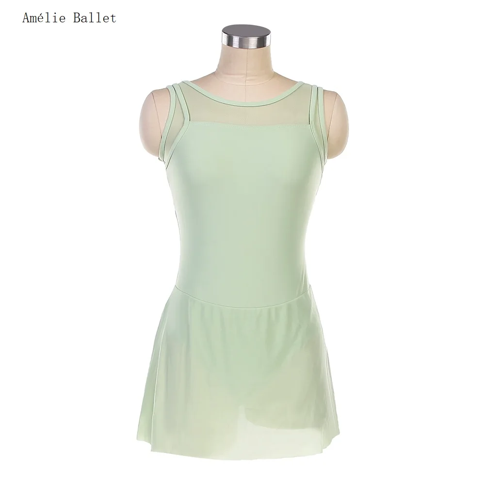 02D0080-Adult-Ballet-Dance-Dress-Green-Blue-Matte-Lycra-and-Mesh ...