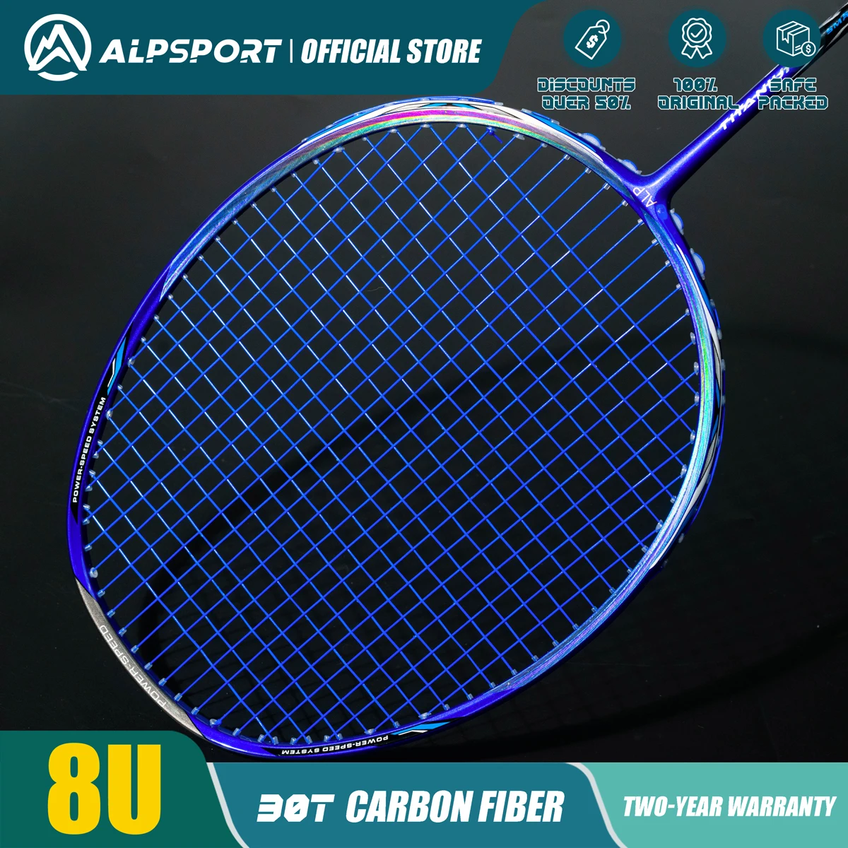 ALP-BBQ3-0-8U-Badminton-Racket-T800-Badminton-Racket-62g-Ultra-light-G5 ...