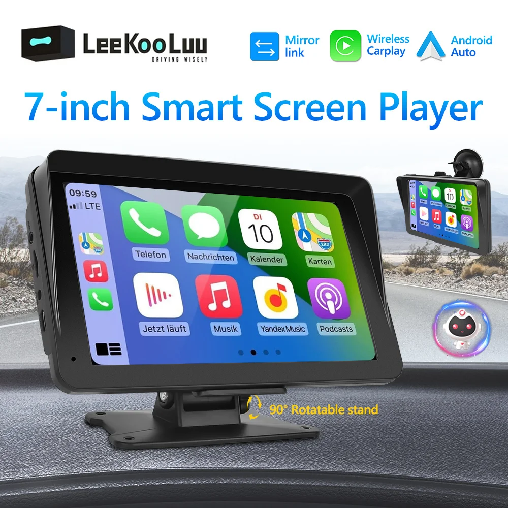 LeeKooLuu-7-Touch-Screen-AirPlay-MP5-Player-Portable-Smart-Car-Radio ...